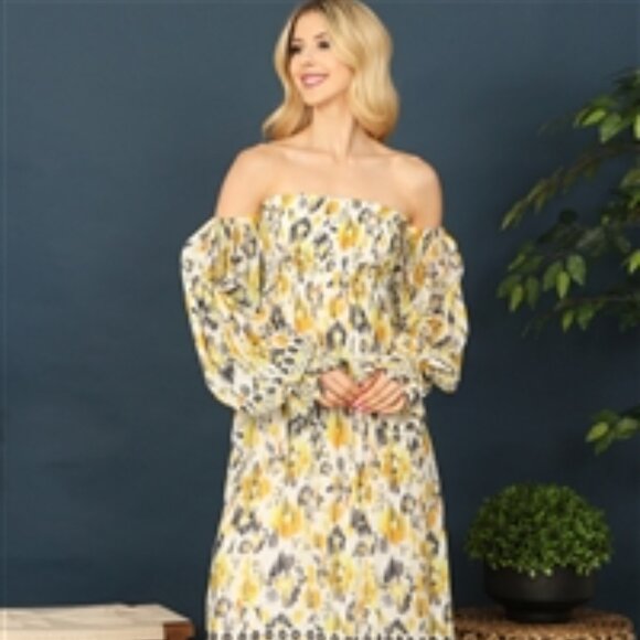 Olivaceous | Dresses | Left Nwt Dandelion Black Offshouder Puff Sleeve ...